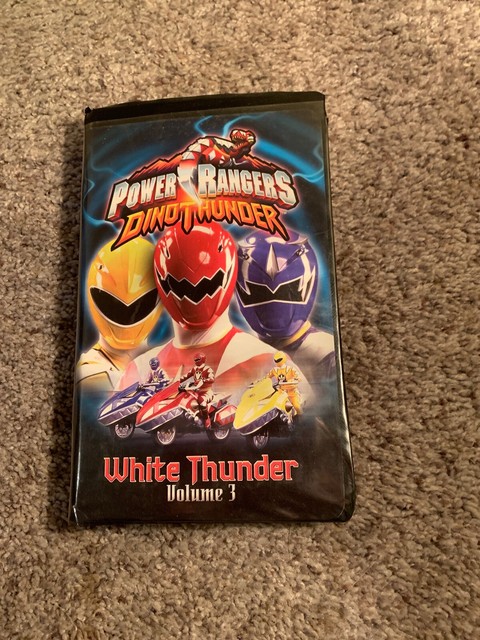 Power Rangers - Dino Thunder Vol. 3: White Thunder (VHS, 2004) for sale ...