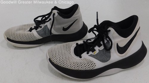 Nike Air Precision 2 White Black Men's Shoes Size 6 | eBay