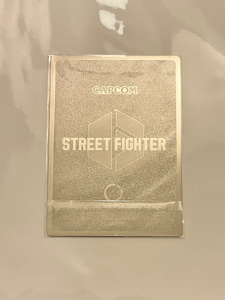 ALEX Street Fighter 6 GOLD METAL CARD 2025 SDCC UDON CAPCOM EXCLUSIVE ...