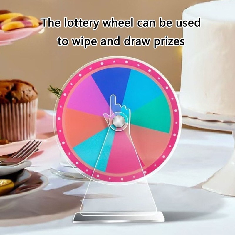 Tabletop Prize Turn Plate Erasable Fortune Wheel Wheel Prize Rotating ...