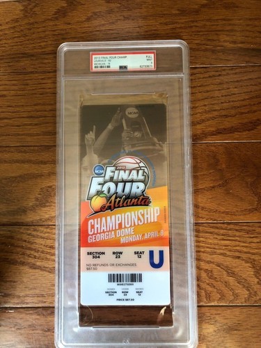 2013 NCAA Final Four Basketball Championship Full Ticket PSA 9 MINT ...