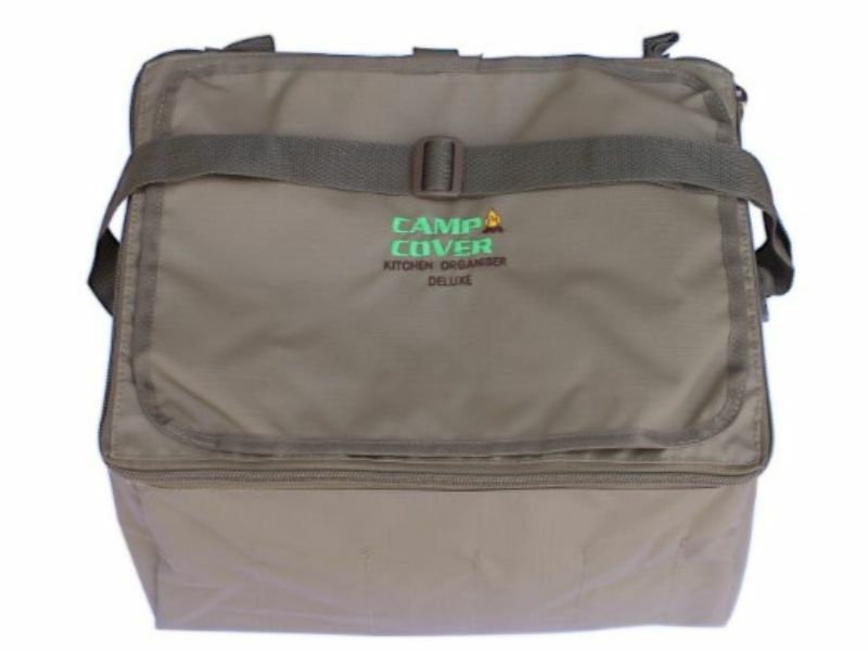 Camp Cover - Camping Kitchen Organiser Deluxe - Khaki Ripstop - CCB005 ...