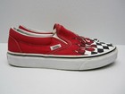 Vans Off The Wall Unisex Skate Shoes Red 500714 Checkered Flames Men's ...