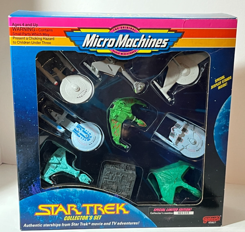 1993 Star Trek 9-Starships Micro Machines Collector's Set Sealed Box ...