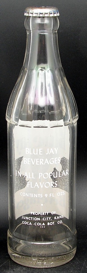 Blue Jay; Coca-Cola Bot. Co.; Junction City, Kans.; 2-color ACL soda ...