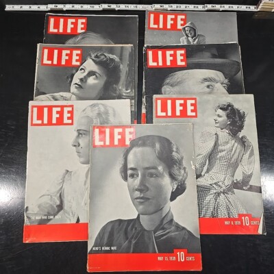 (7) 1930s Life Magazines Lot Fashion Photography History Advertising ...