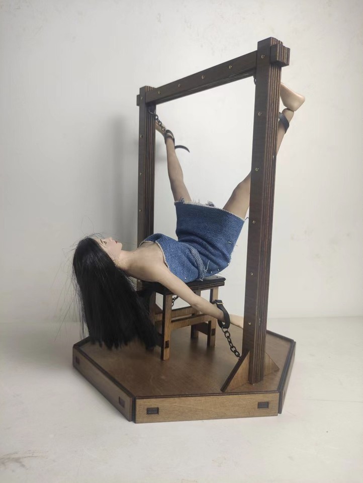 1/6 Female Soldier SM Props Open Leg Wooden Model Scene Accessories DIY ...