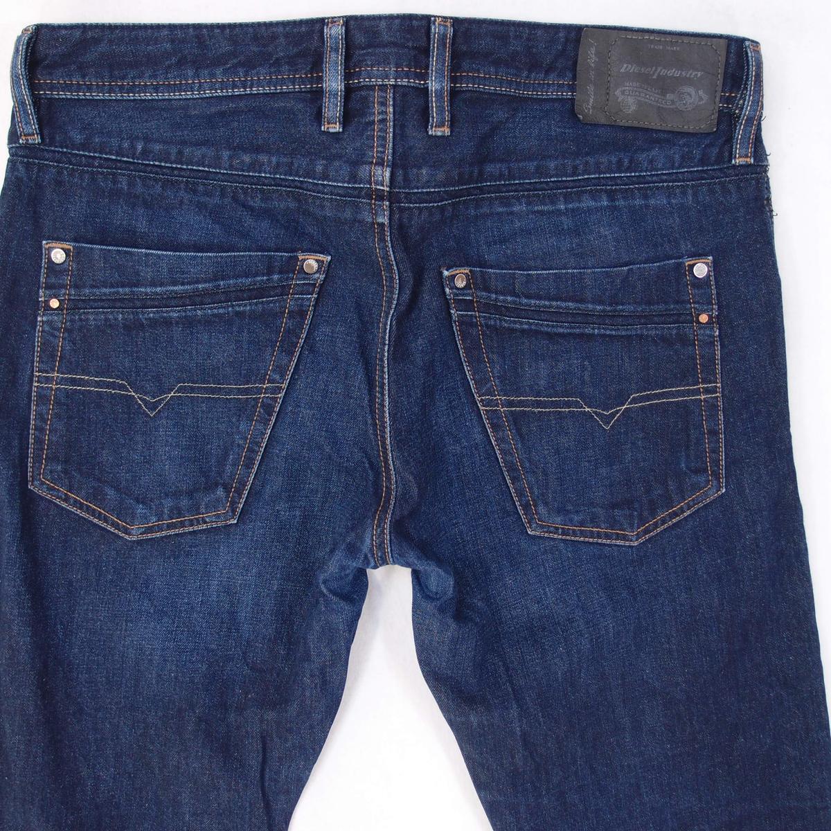 Mens Diesel KRAYVER Slim Straight Blue Jeans W32 L32 - Gem