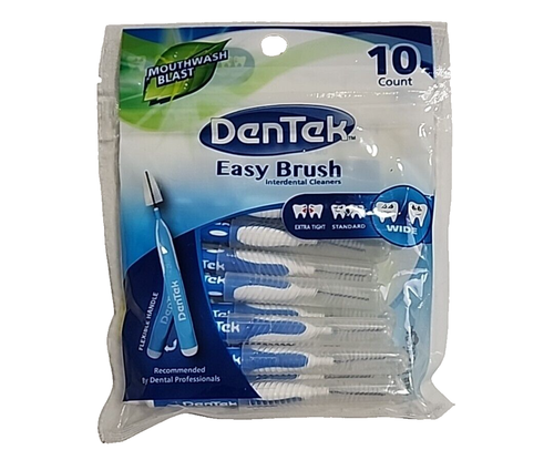 DenTek Teeth Interdental Cleaners Wide Space Brushes 10 Count | eBay