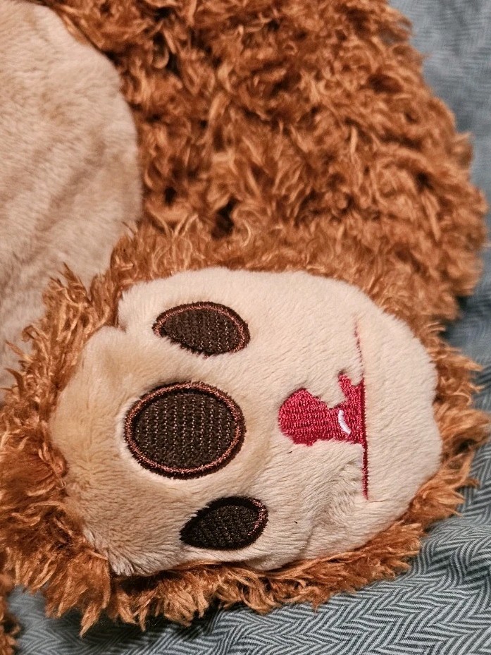 Domino’s Pizza Plush Bear Brown Heart Belly Logo Paws 16” Promotional ...