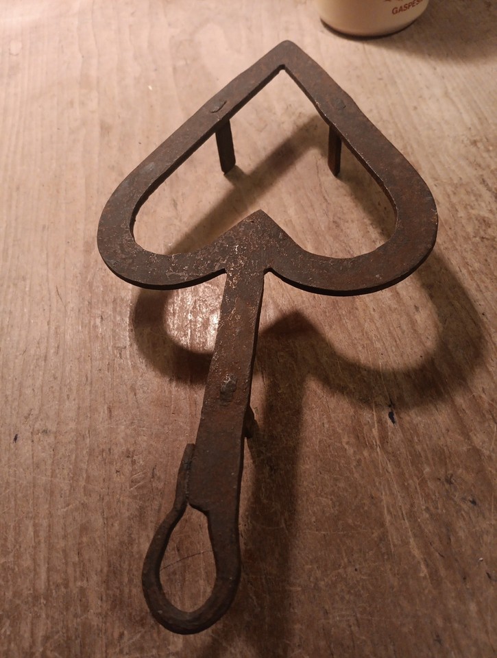 Antique Heart Iron Trivet | eBay