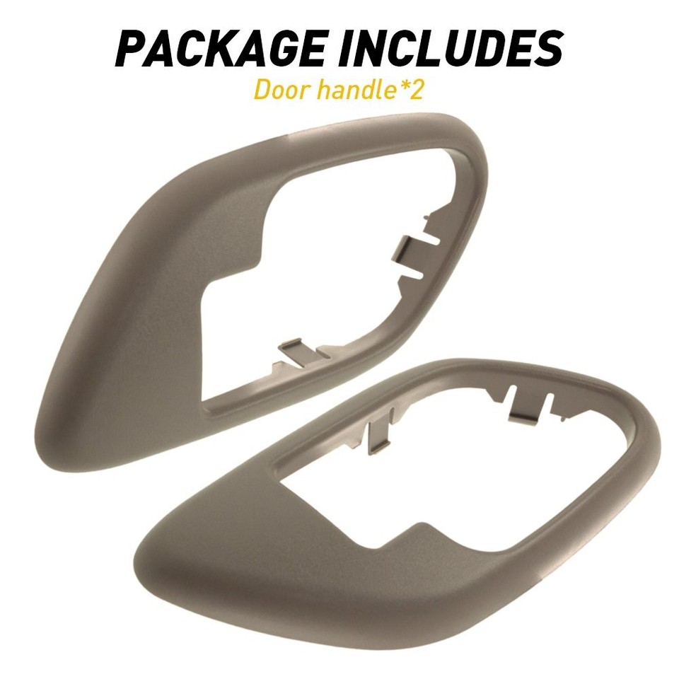 Brown Inside Interior Door Handle Trim Bezels Pair Set NEW for Chevy ...