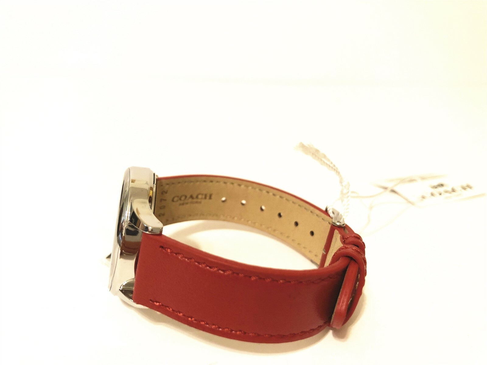 Coach Ruby Stainless Steel Watch 32mm Blue Leather Strap Mineral W1549 ...