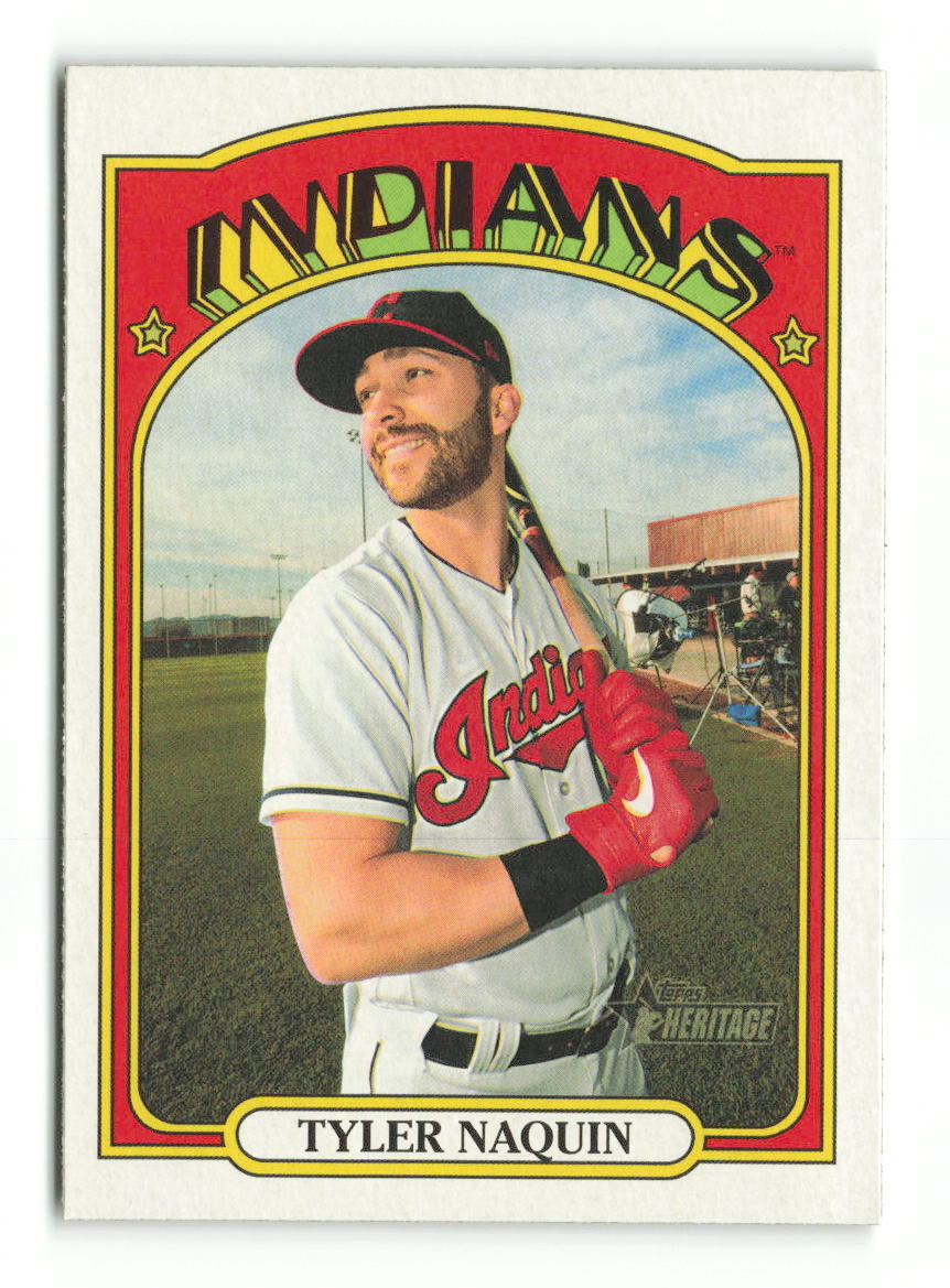 2021 Topps Heritage Tyler Naquin #56 Cleveland Indians Baseball Card | eBay