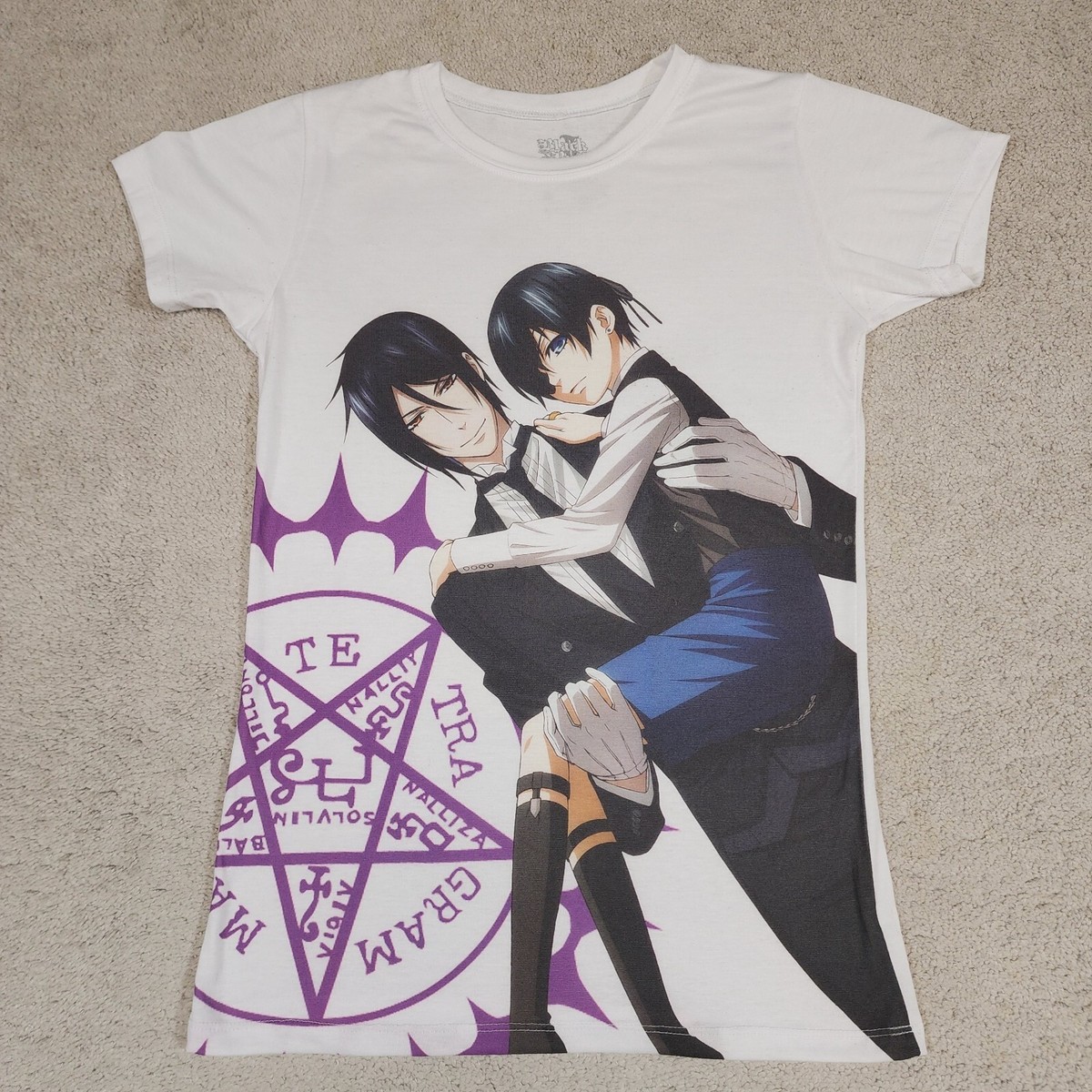 Black Butler T Shirts Grell Sutcliff Inspired Hawaiian Shirt | Black