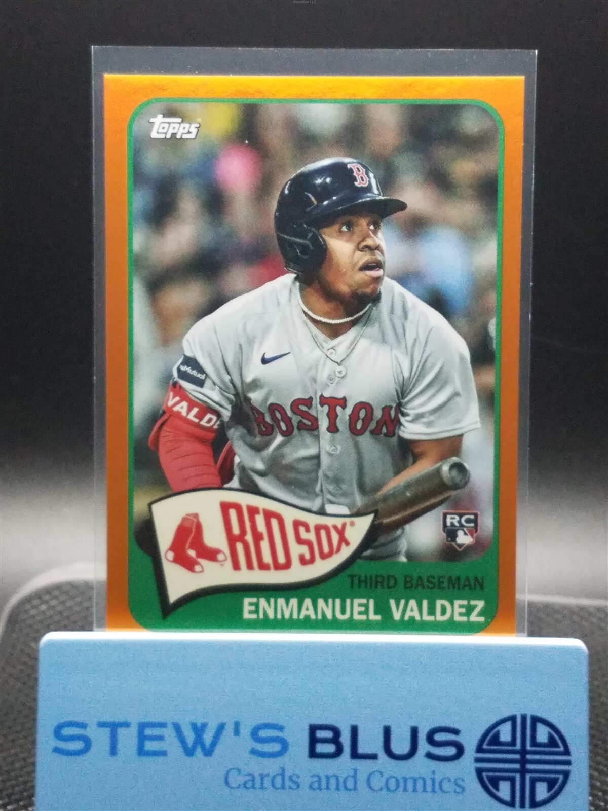 2023 Topps Archives Emmanuel Valdez Orange Hot /15 Red Sox | eBay