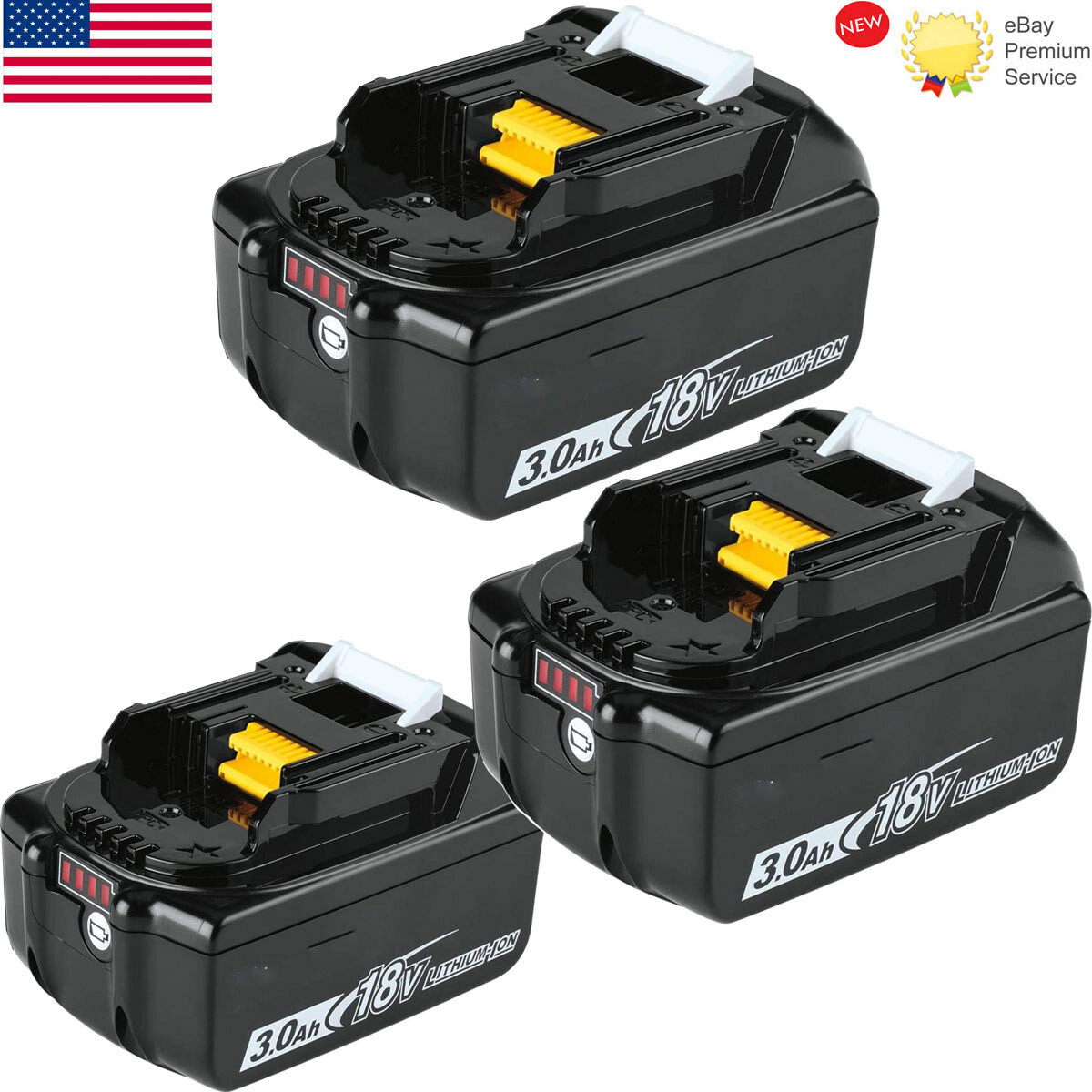 For Makita BL1830B BL1850B 18V LIION 3.0Ah BATTERY FOR LXT Dual Charger ...