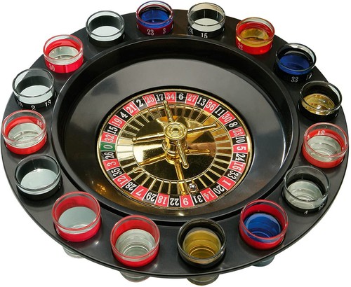 (1) Roulette Drinking Game 16 Shot Glass Bar Game | eBay