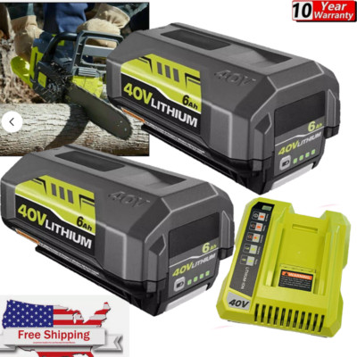 for Ryobi 40V Battery 6.0Ah fit for Ryobi 40V Cordless Power Tools ...