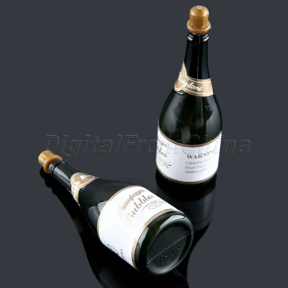 Plastic Champagne Bubble Bottle Wedding Supplies Party Favors Decor 9.2 ...