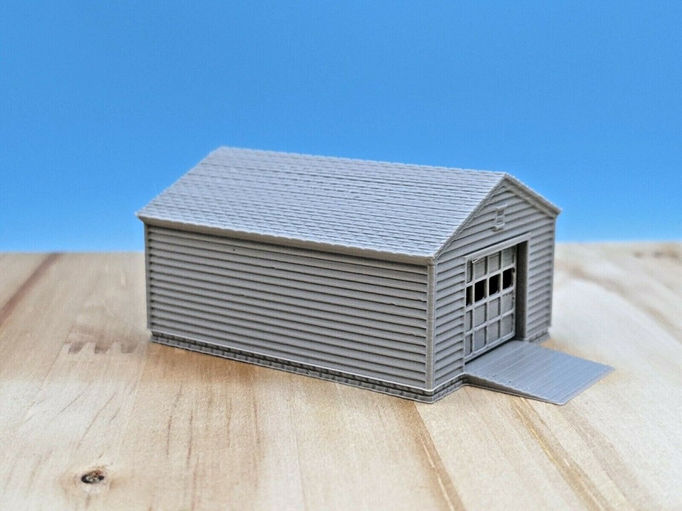 S-Scale - Single Car Garage - 1:64 Scale Building | eBay