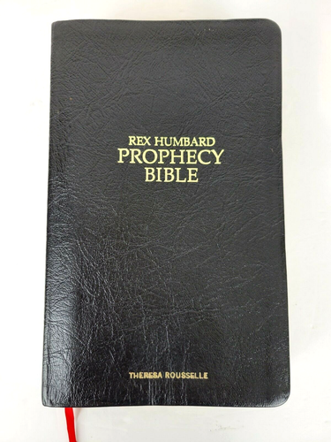 Rex Humbard Prophecy Bible KJV Red Letter Genuine Leather Cover 1979 | eBay