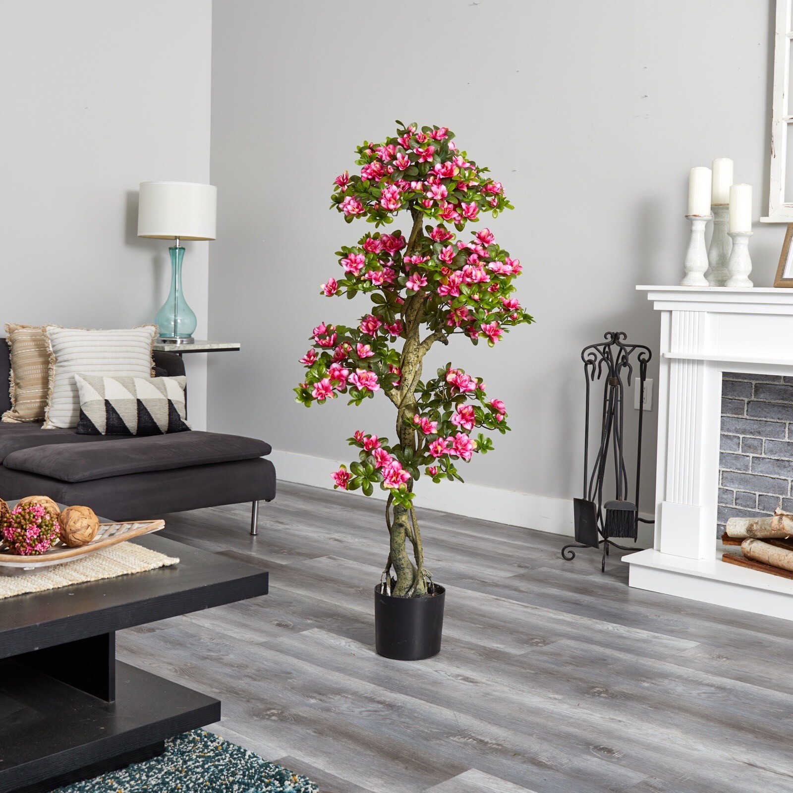 5' Azalea Artificial Flower Tree UV (Indoor/Outdoor) Home Decor. Retail ...