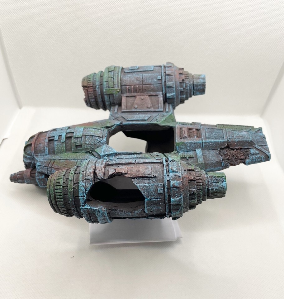 Aquarium Fish Tank Ornament Mando Crest Space Ship 23.4cm. Star Wars | eBay