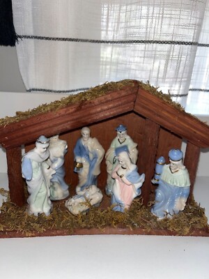 Pastel Christmas Nativity Scene in Cresh Vintage International Bazaar ...