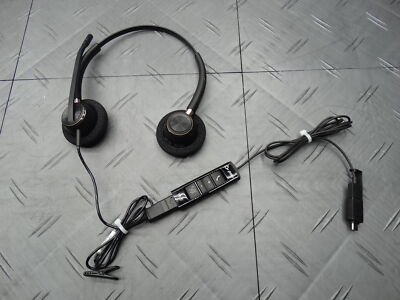 Plantronics HW520 Headset + Poly DA85-M Headset Adapter Complete | eBay