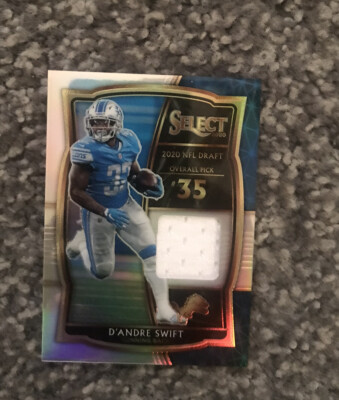 Deandre Swift 2020 Select Silver 35th pick Jersey card /99 | eBay
