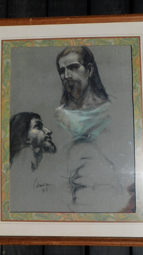 Life drawing of Jesus Christ by Harry Carmean Signed | eBay