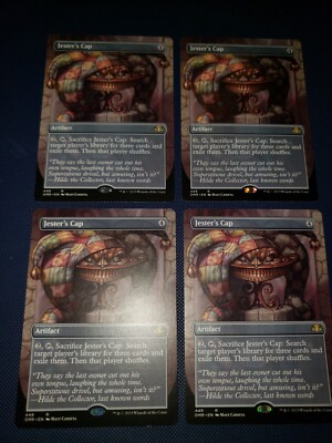 JESTER'S CAP (BORDERLESS) X4 Dominaria Remastered Magic MTG MINT CARD ...