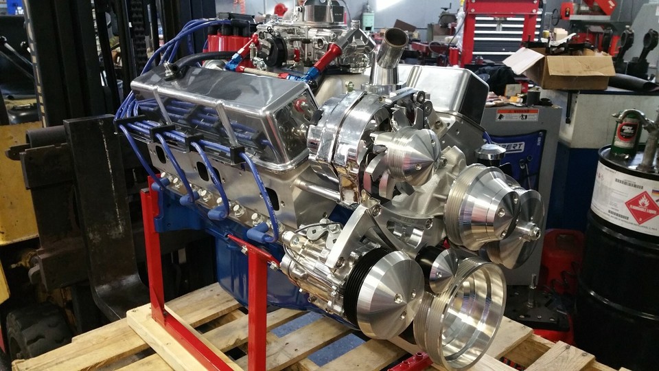 CHEVY 355 CID 400+HP CUSTOM CRATE ENGINE TURN KEY DYNO TEST 2 YEAR ...