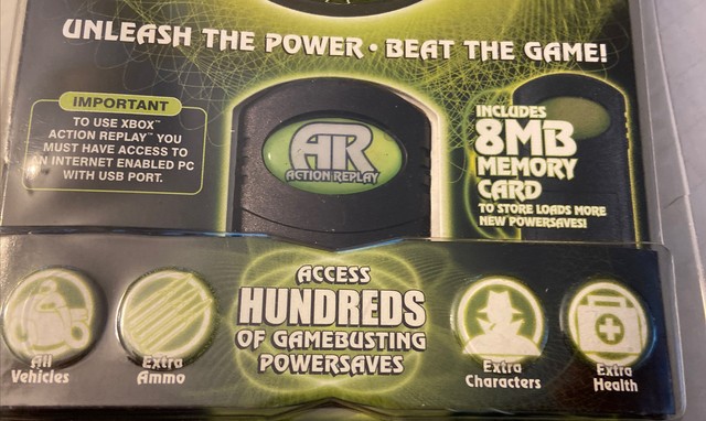 RARE Xbox Action Replay With 8mb Memory Card for sale online | eBay