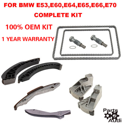 OEM Engine Timing Chain Guide Rails Kit Complete 10pcs Fits BMW E60 545 ...