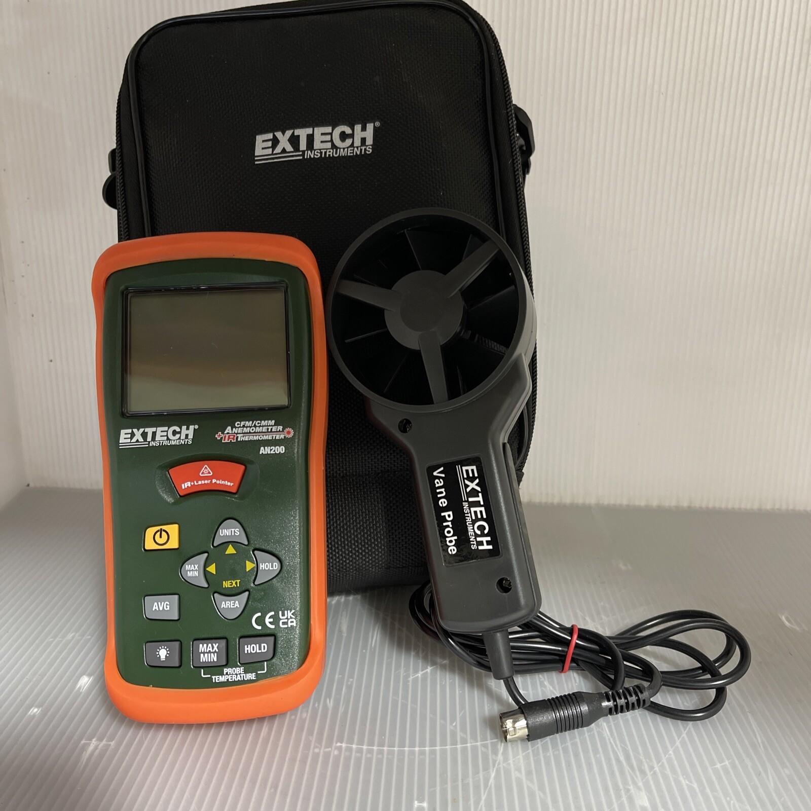 Extech+AN200+Cfm%2Fcmm+Thermo-anemometer+With+IR+Thermometer for sale ...