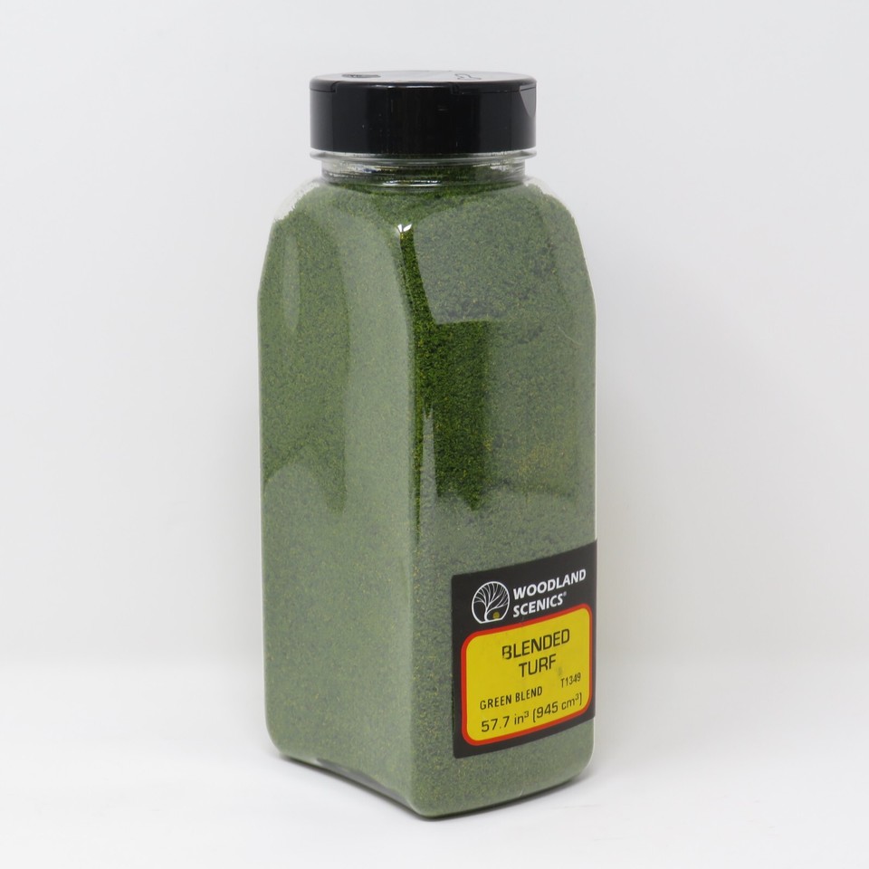 Woodland Scenics T1349 Green Blended Turf Shaker Scenery for Model ...