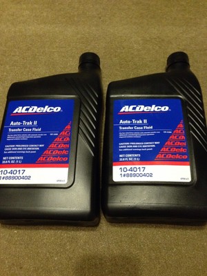 New 2 pcs Genuine GM ACDelco Transfer Case Fluid Auto-Trak II 33.8OZ 10 ...