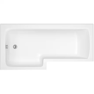 TROJAN Solarna L Shape Shower Bath LH 1700 x 850 x 700mm | eBay UK