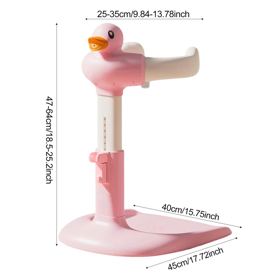 Anti Slip Baby Shower Stand One Step Setup Duck Cartoon ABS 8 24 Months ...