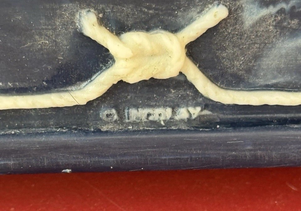 VTG Incolay Blue & White Stone Nautical Ship Lighthouse Jewelry Music ...