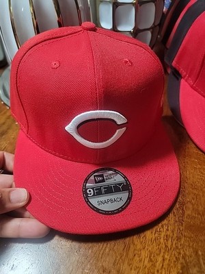 Men's New Era Red Cincinnati Reds Team Color Trucker 9FIFTY Snapback ...