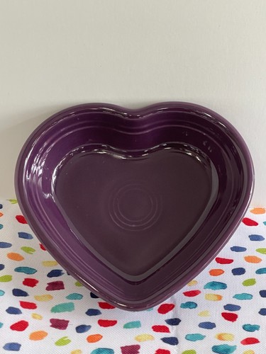 Fiestaware Mulberry Small Heart Bowl Fiesta Purple 9 oz Candy Dish | eBay
