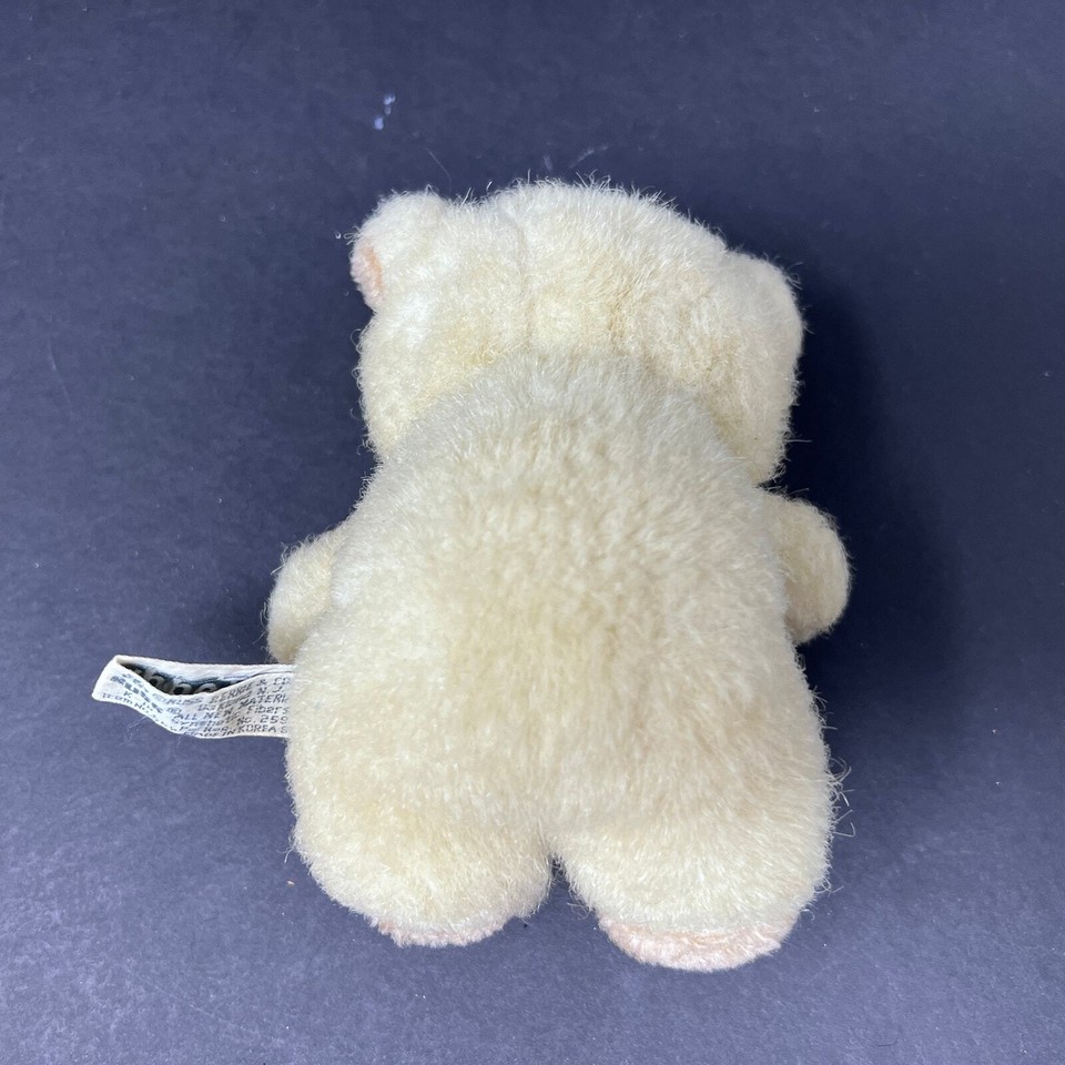 Russ Tuff Teddy 5.5" Mini Beige Bear Plush Vintage Lovey Caress Soft ...