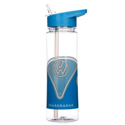 VW CAMPER KOMBI VAN BLUE LOGO 550ML WATER SPORTS DRINKS BOTTLE WITH ...