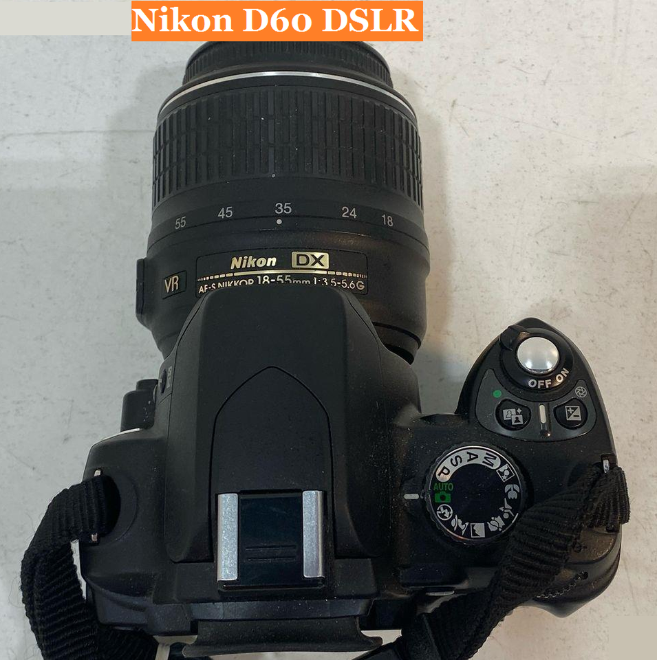 Nikon D60 DSLR Camera Kit w/ AF-S DX 18-55mm VR Lens – Tested & Working ...