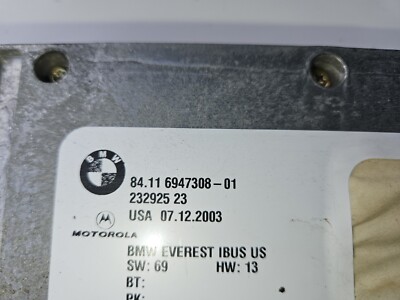 01-06 BMW 330ci 330i E46 TELEMATICS BLUETOOTH PHONE COMMUNICATION ...