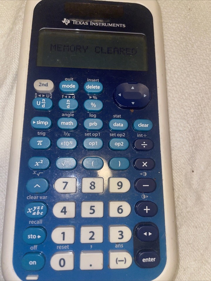 Texas Instruments TI-34 MultiView Scientific Calculator - Blue/White ...