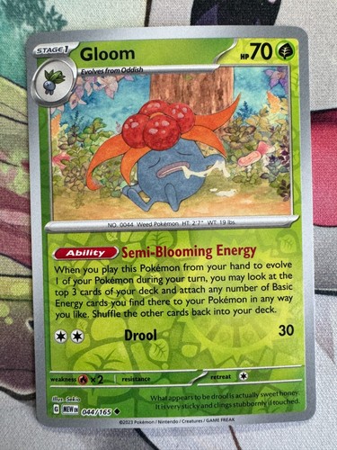 Gloom Reverse Holo English Pokemon TCG BKBR739 | eBay